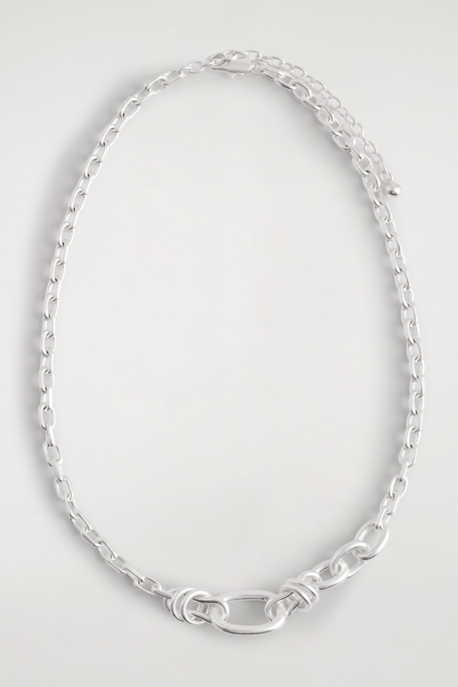 MISMATCHED CHAIN NECKLACE - SILVER | COS US