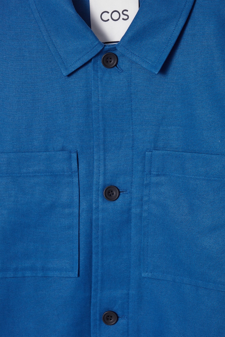 RELAXED UTILITY OVERSHIRT - BRIGHT BLUE | COS