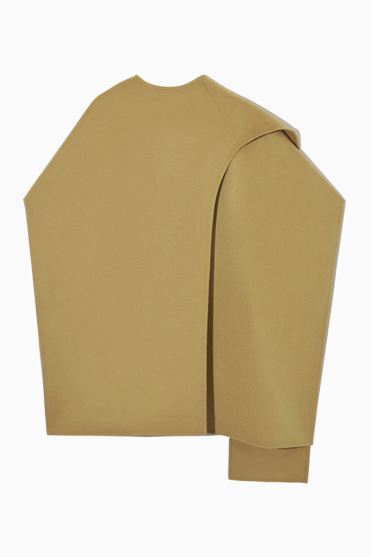 WOOL-BLEND CAPE - LIGHT BROWN | COS