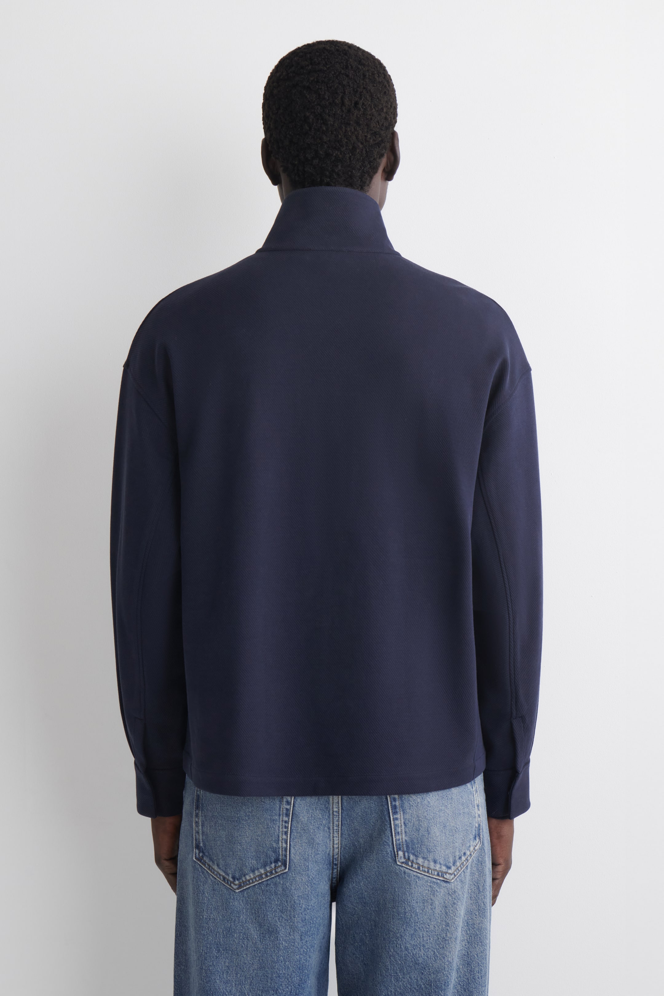 ΦΟΥΤΕΡ ΜΕ ΦΕΡΜΟΥΑΡ ΚΑΙ ΛΑΙΜΟΚΟΨΗ FUNNEL - ΜΠΛΕ - Men | H&M GR