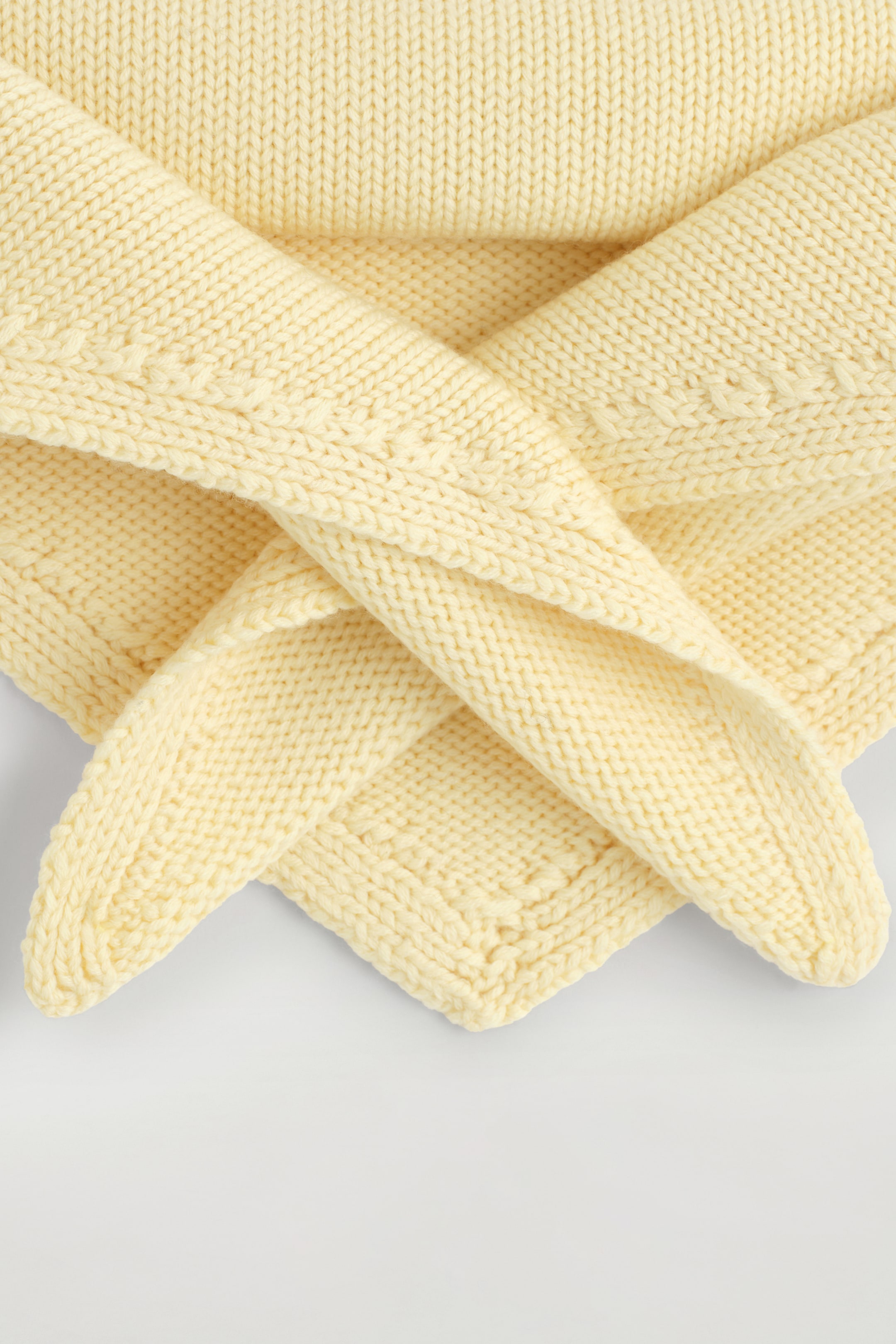 FULAR TRIUNGHIULAR DIN LÂNĂ MERINO - BUTTER YELLOW - FEMEI | H&M RO