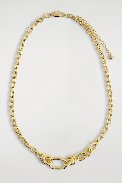 MISMATCHED CHAIN NECKLACE - GOLD | COS US