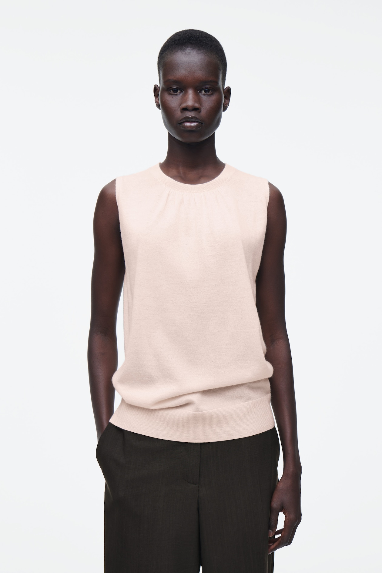 FINE CASHMERE TANK - SOFT TERRACOTTA | COS