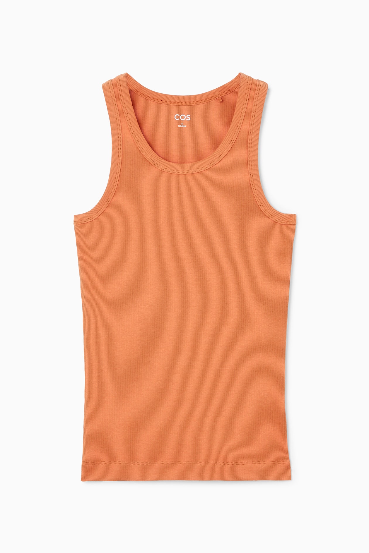 RIBBED TANK TOP - ORANGE | COS GB