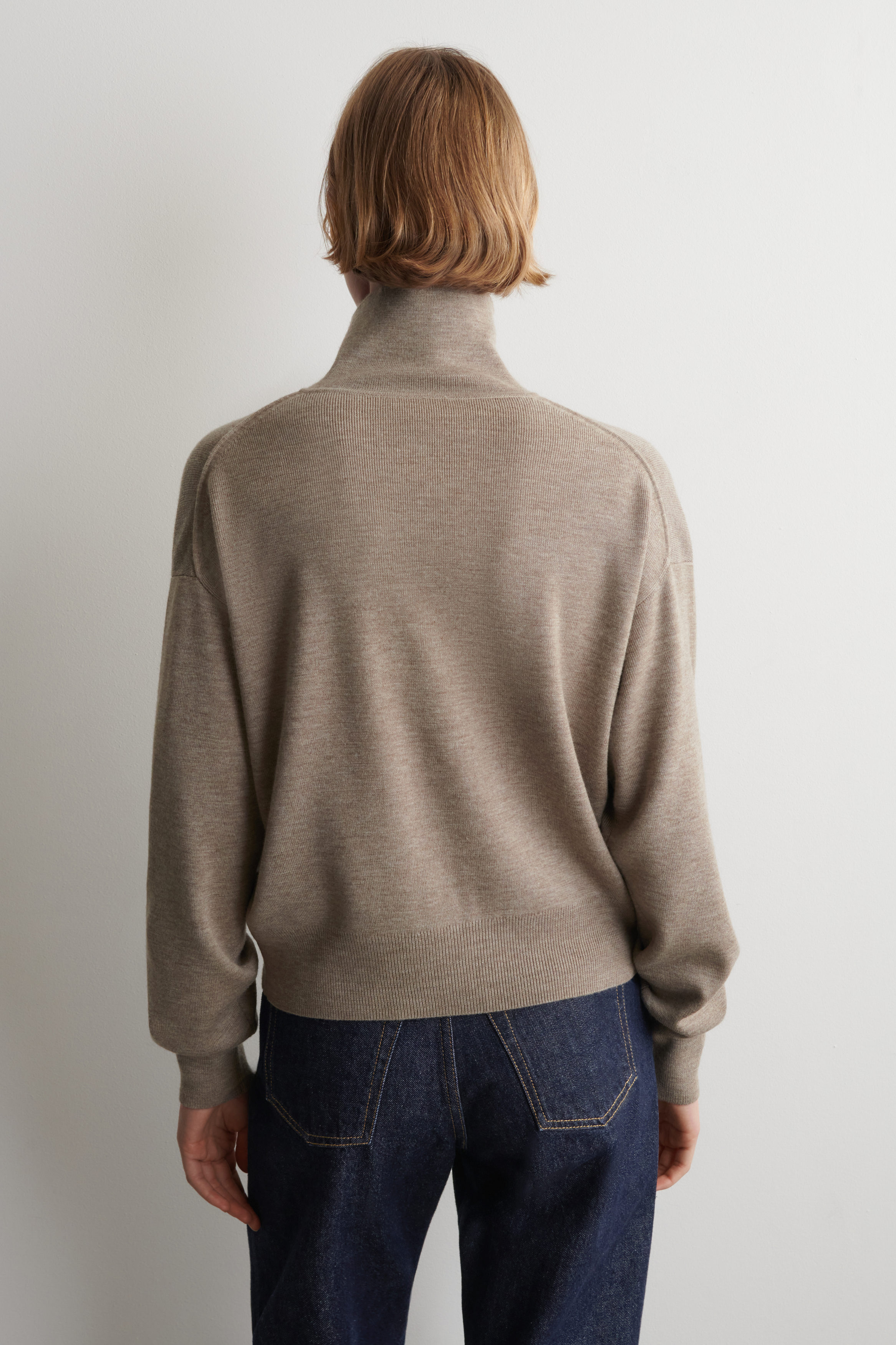 Cos MERINO WOOL FUNNEL-NECK CARDIGAN | King's Cross