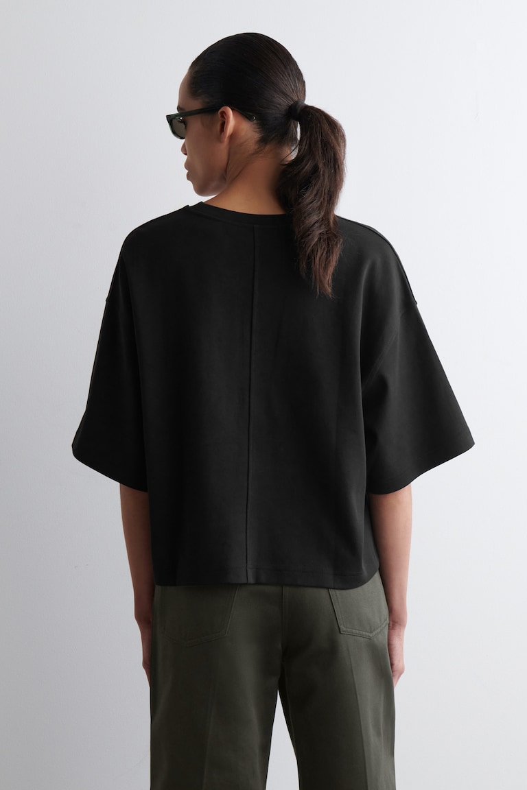 OVERSIZED BOXY T-SHIRT - BLACK | COS