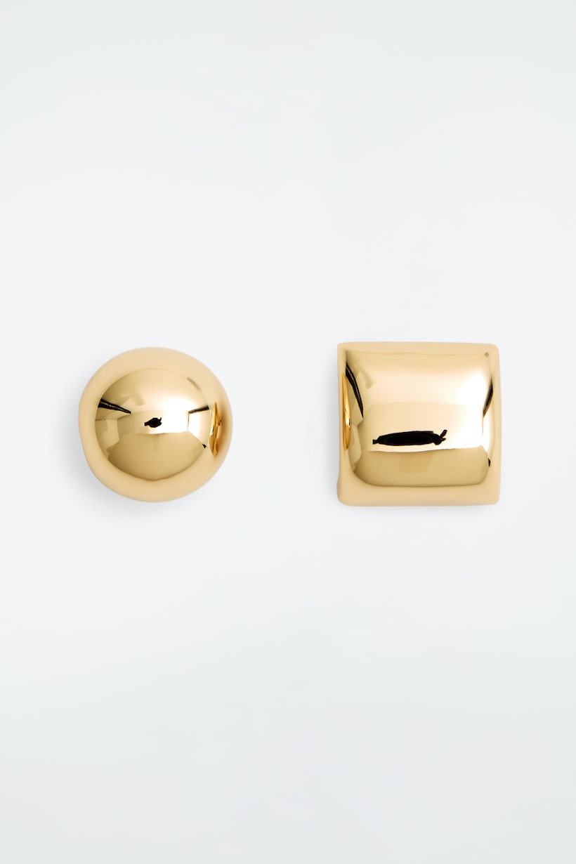 MISMATCHED STUD EARRINGS - GOLD | COS