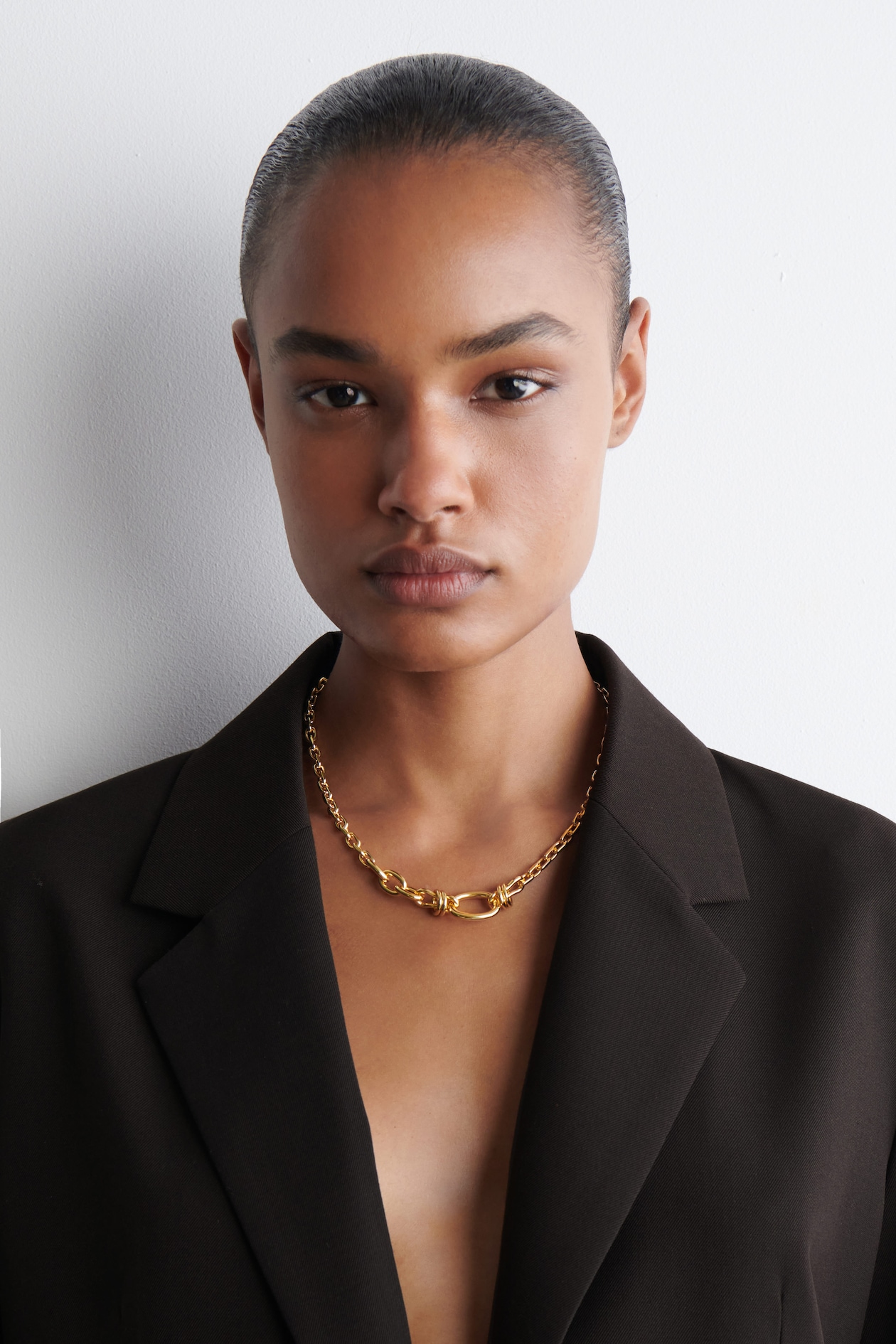 MISMATCHED CHAIN NECKLACE - GOLD | COS