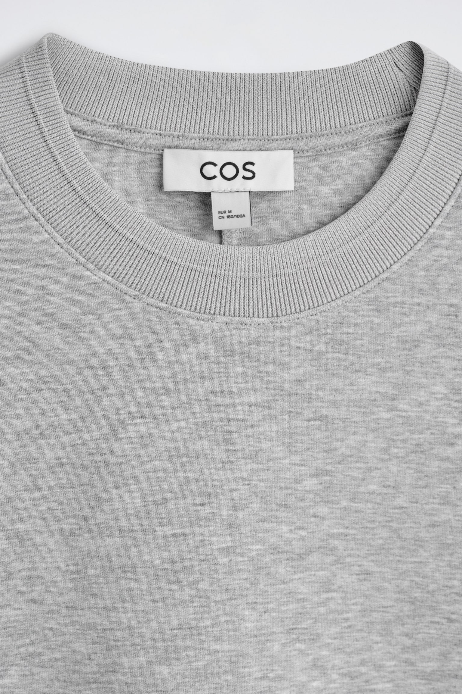 RELAXED SCUBA SWEATSHIRT - GRAY MÉLANGE | COS US