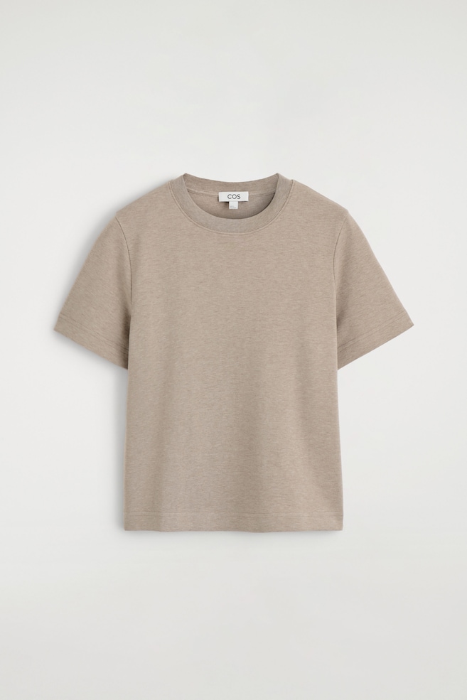 CLEAN CUT T-SHIRT - BEIGE MÉLANGE | COS US
