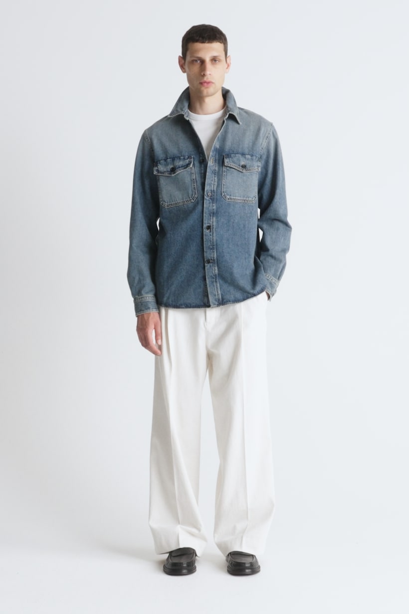 DENIM SHIRT - RINSED BLUE | COS