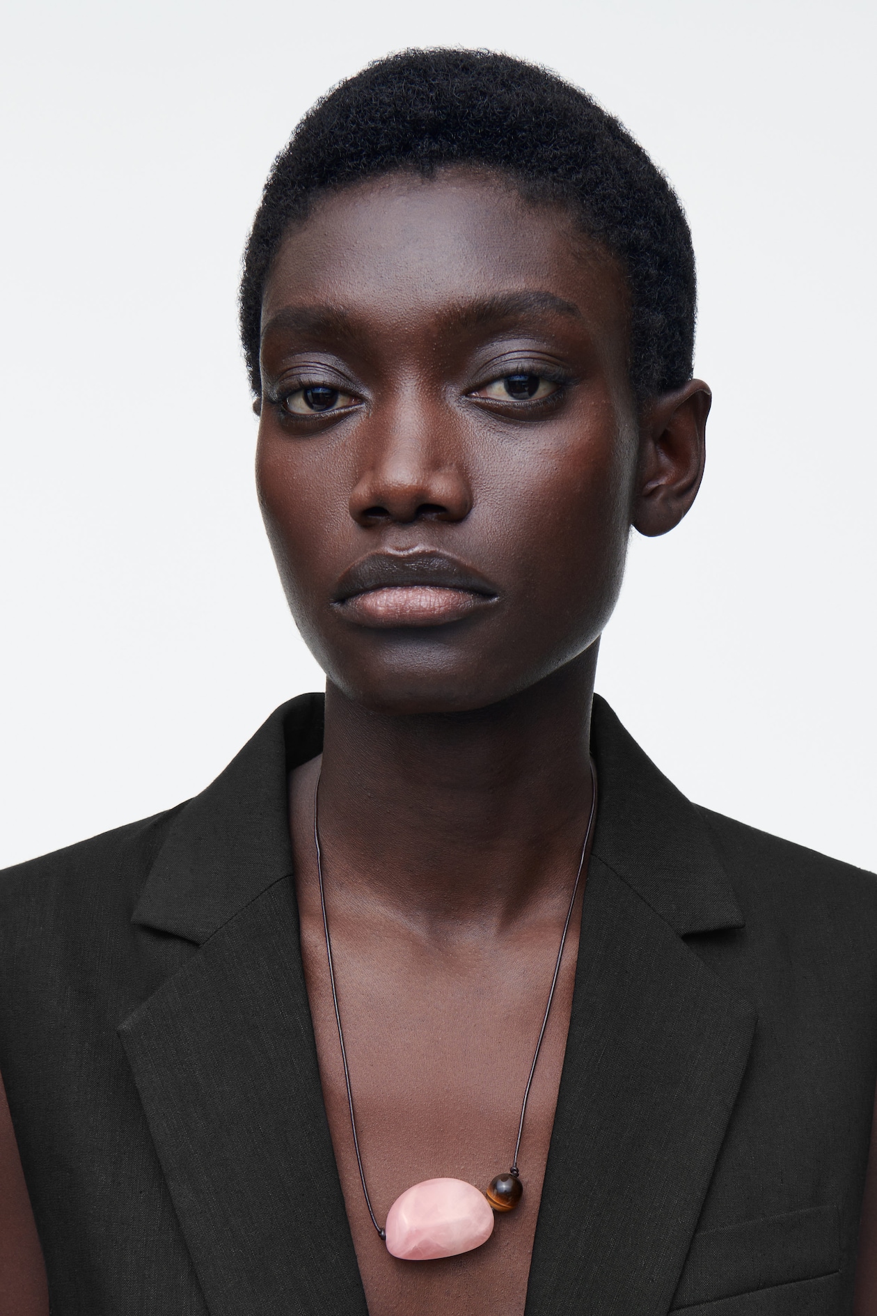 STONE PENDANT NECKLACE - BROWN / PINK | COS