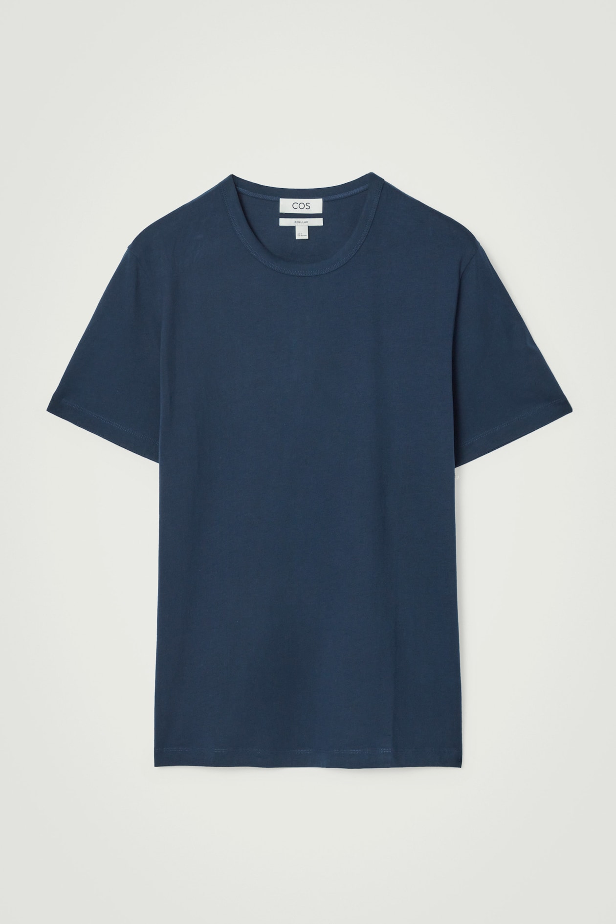 REGULAR BRUSHED-COTTON SHIRT - NAVY | COS US