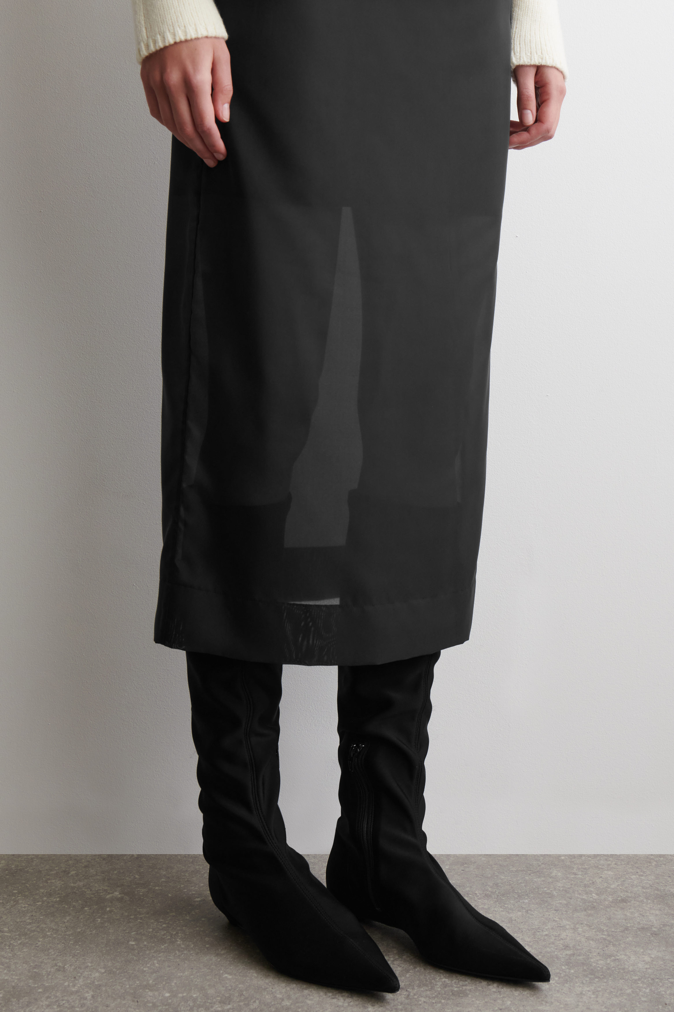 Cos SHEER COLUMN SKIRT | King's Cross
