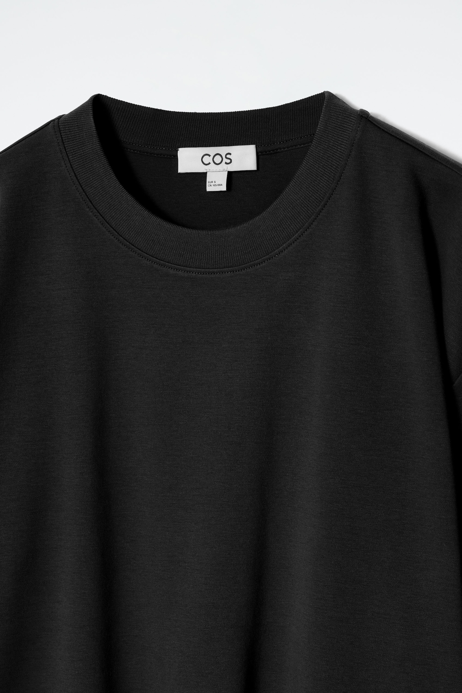 OVERSIZED COTTON T-SHIRT - BLACK | COS AU