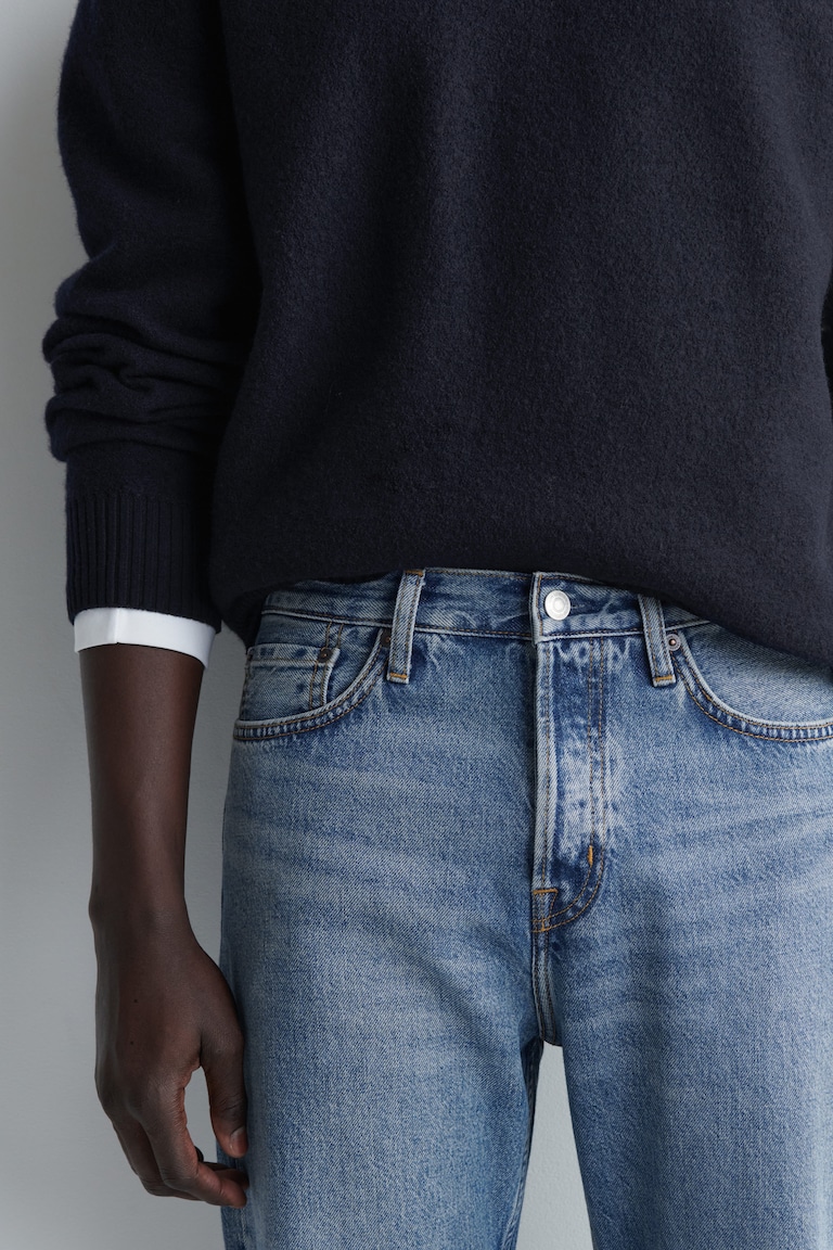 SIGNATURE REGULAR-FIT STRAIGHT-LEG JEANS - BLUE | COS US