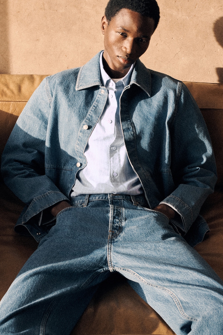 SIGNATURE REGULAR-FIT STRAIGHT-LEG JEANS - BLUE | COS US