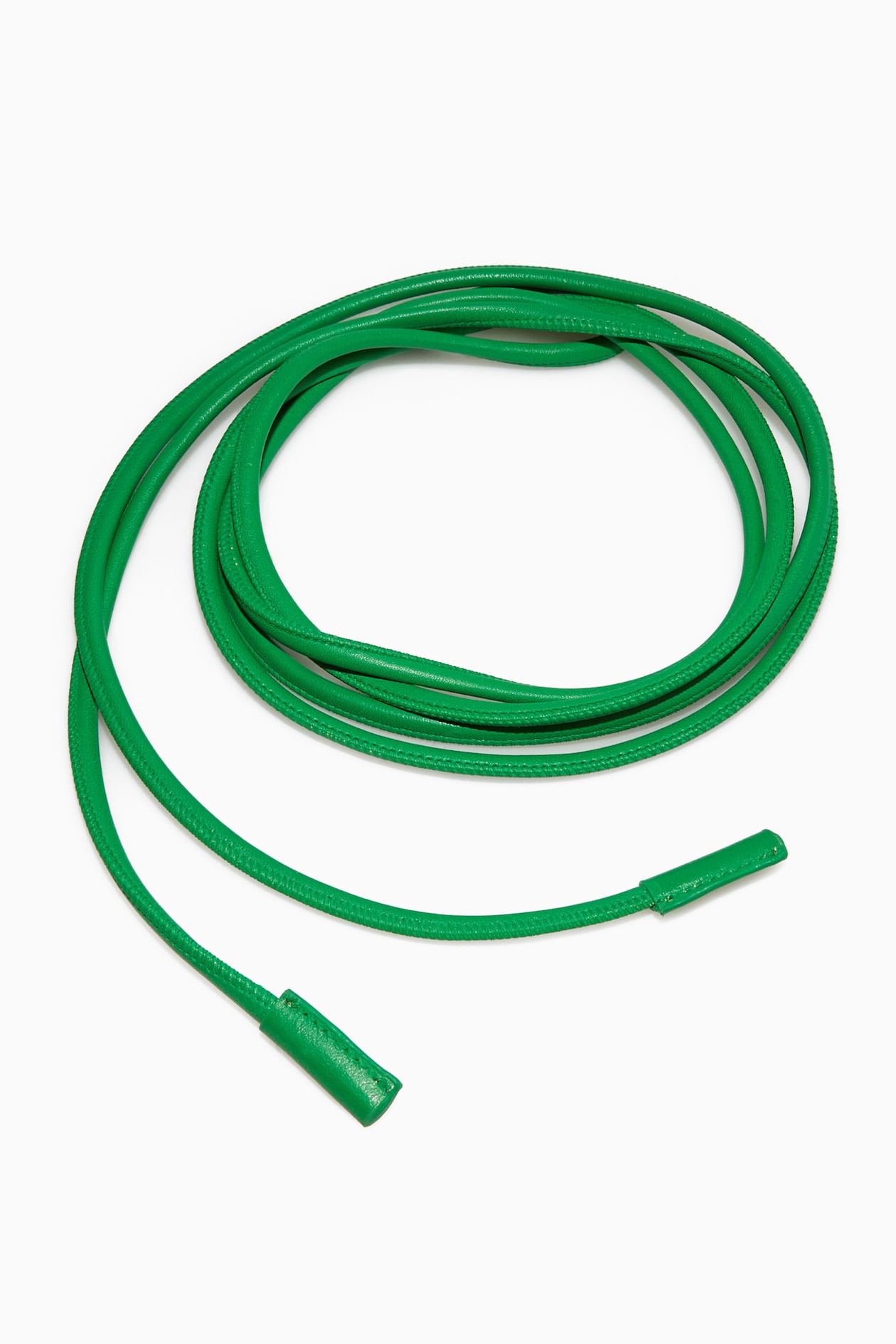 LEATHER ROPE BELT - GREEN | COS