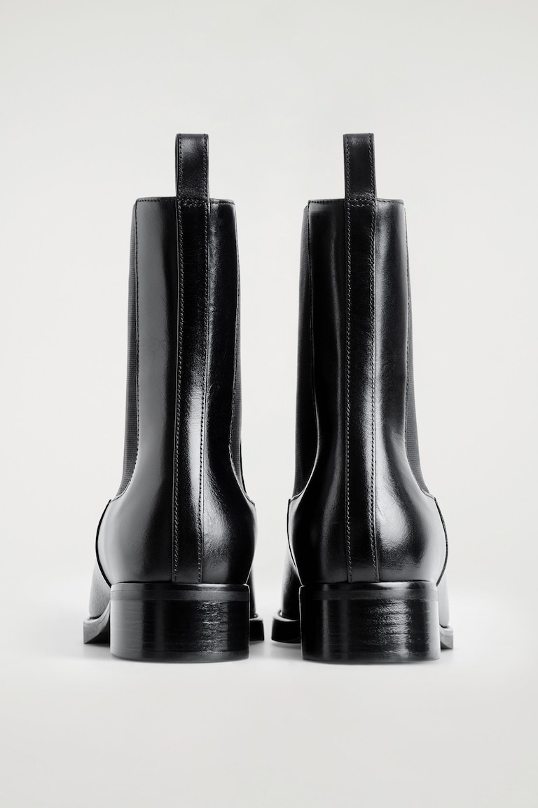 LEATHER CHELSEA BOOTS - BLACK | COS GB