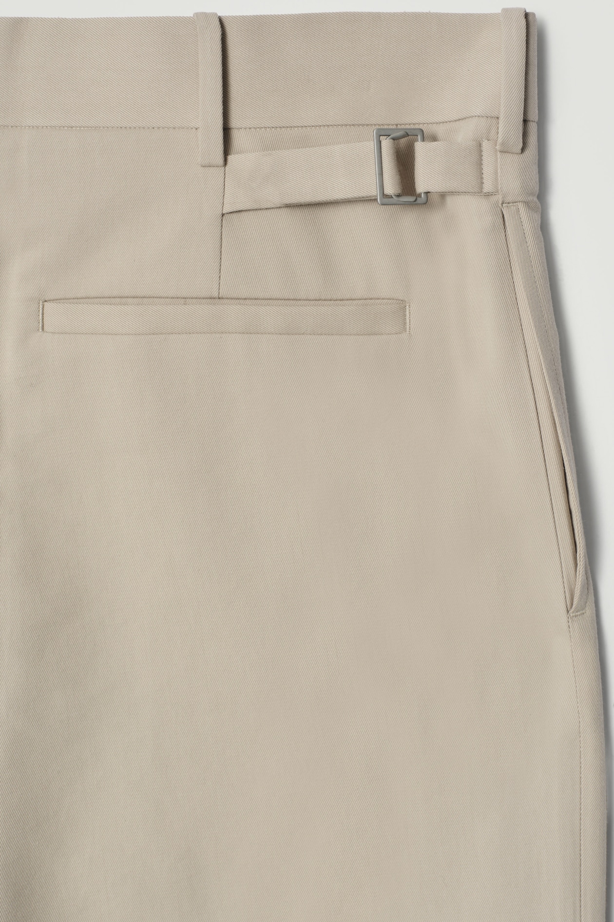 RELAXED TAILORED STRAIGHT-LEG TROUSERS - MOLE | COS