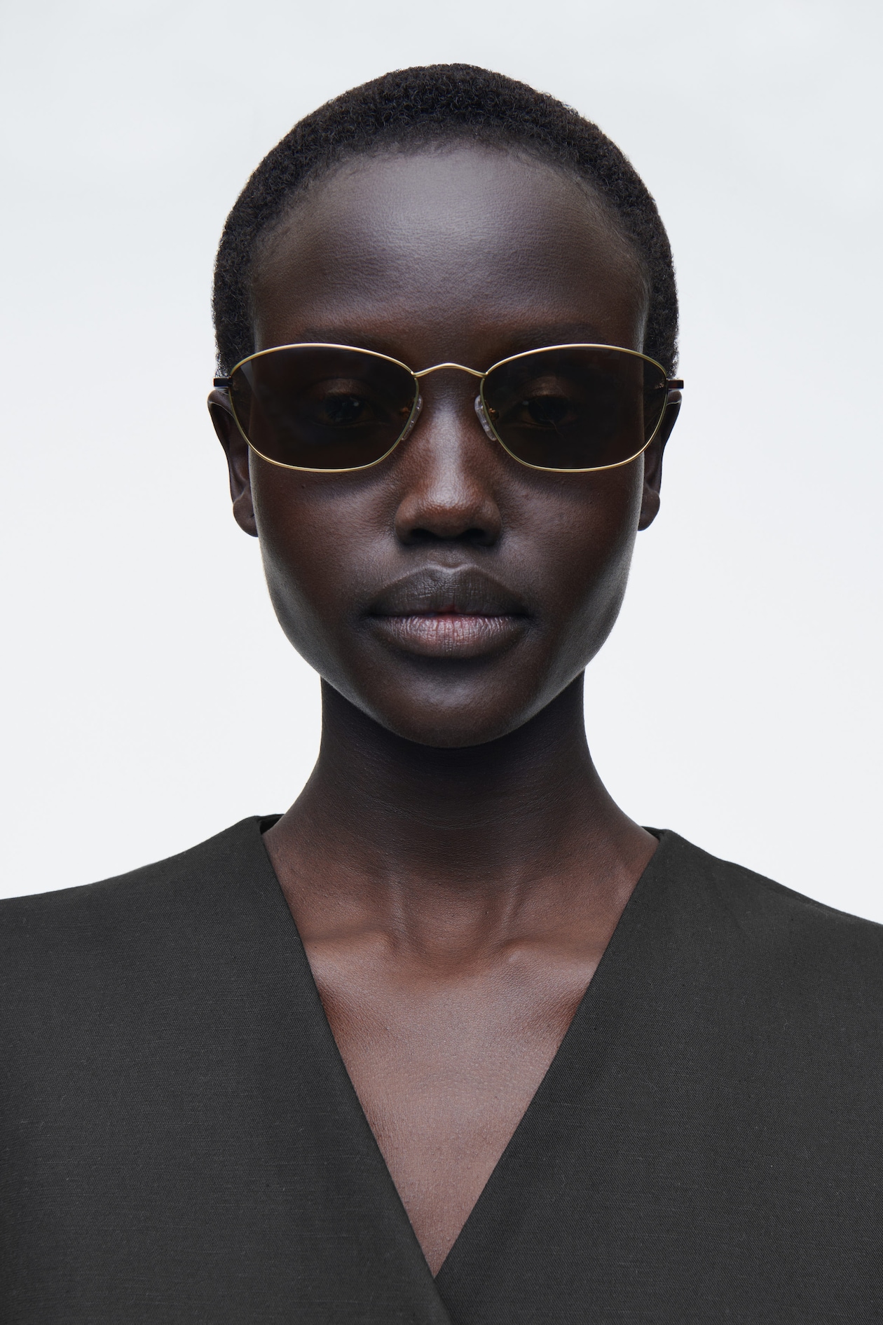 CAT-EYE-SOLGLASÖGON MED METALLRAM - BRUN/SKÖLDPADDSSKAL | COS