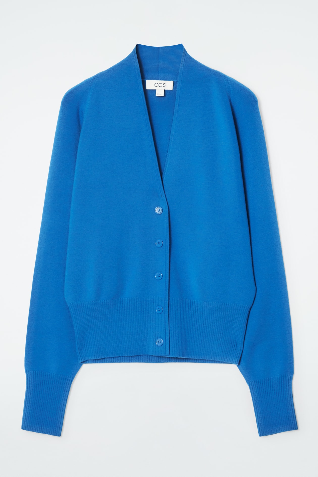 Women's BRIGHT BLUE WAISTED KNITTED CARDIGAN | H&M GB
