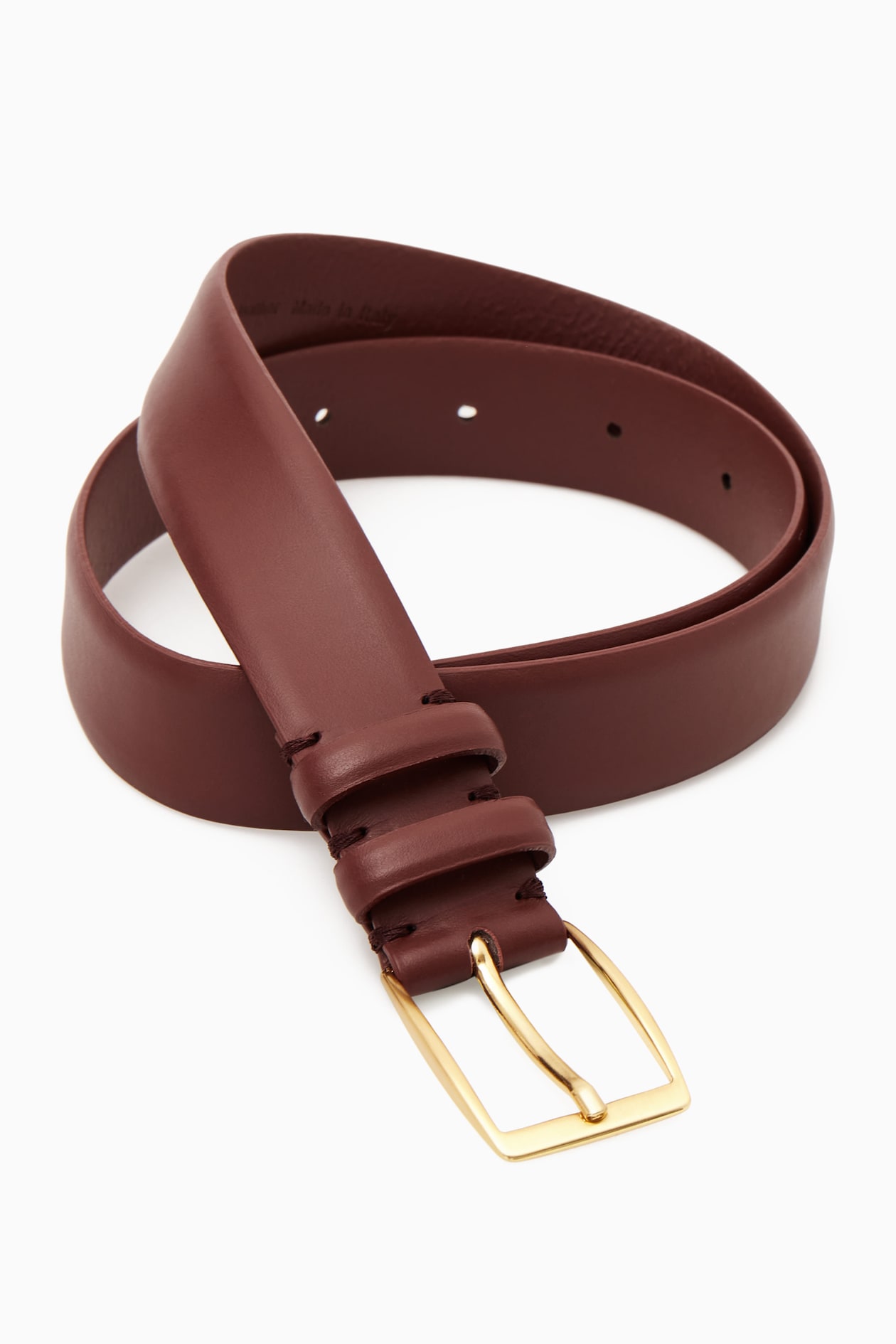 CLASSIC LEATHER BELT - BROWN | COS