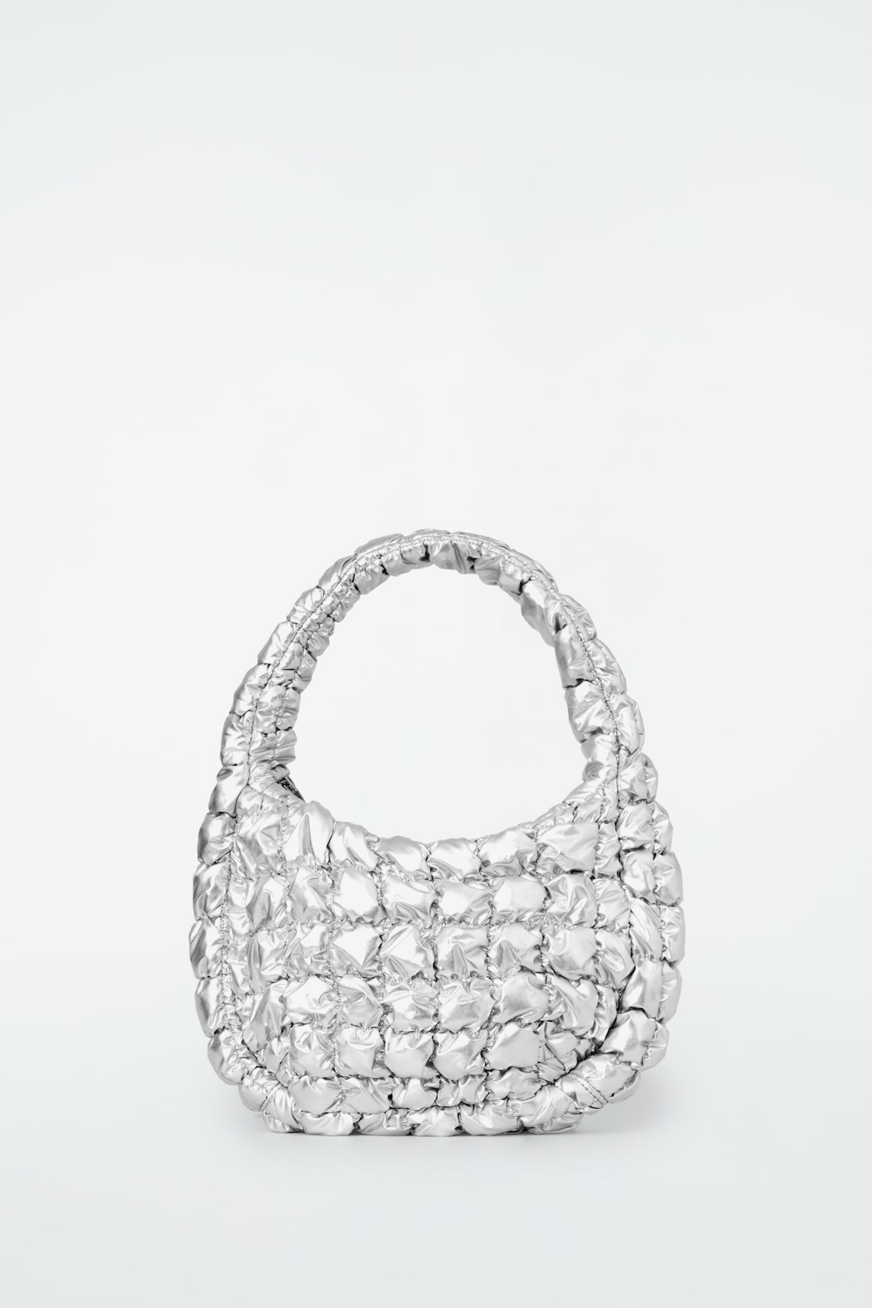Women's SILVER QUILTED MINI BAG | H&M GB