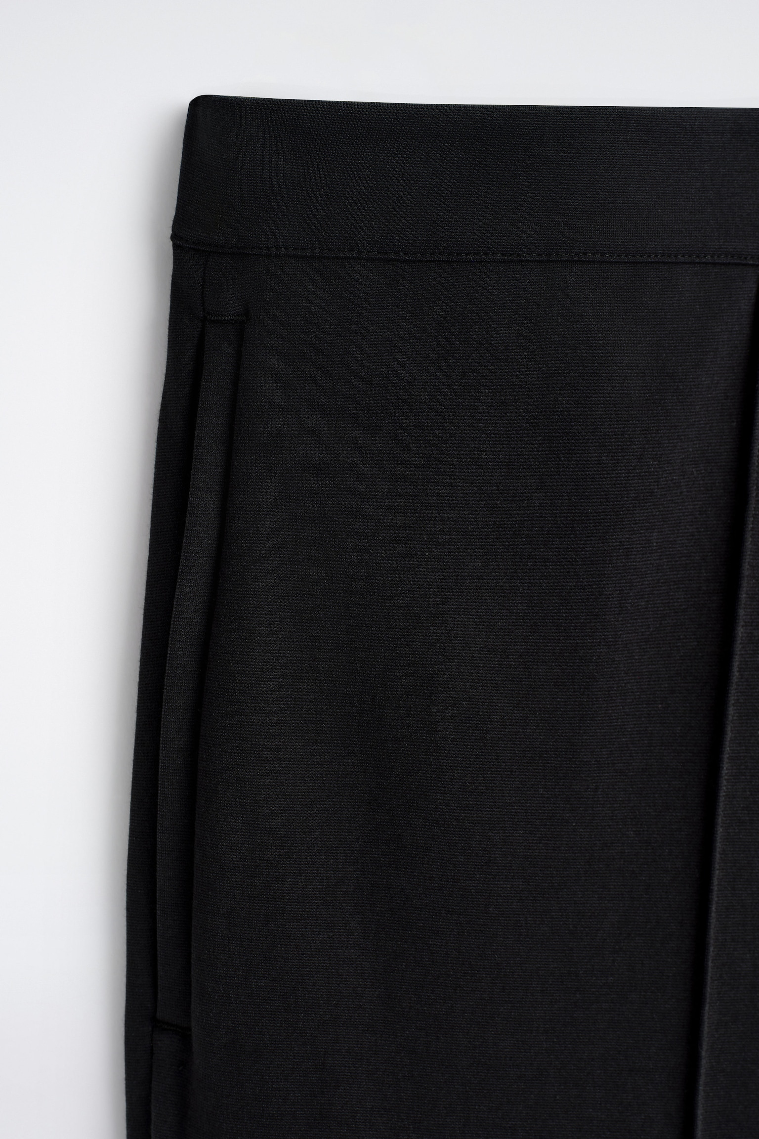 JERSEY SLIM-FIT STRAIGHT-LEG TROUSERS - BLACK | COS