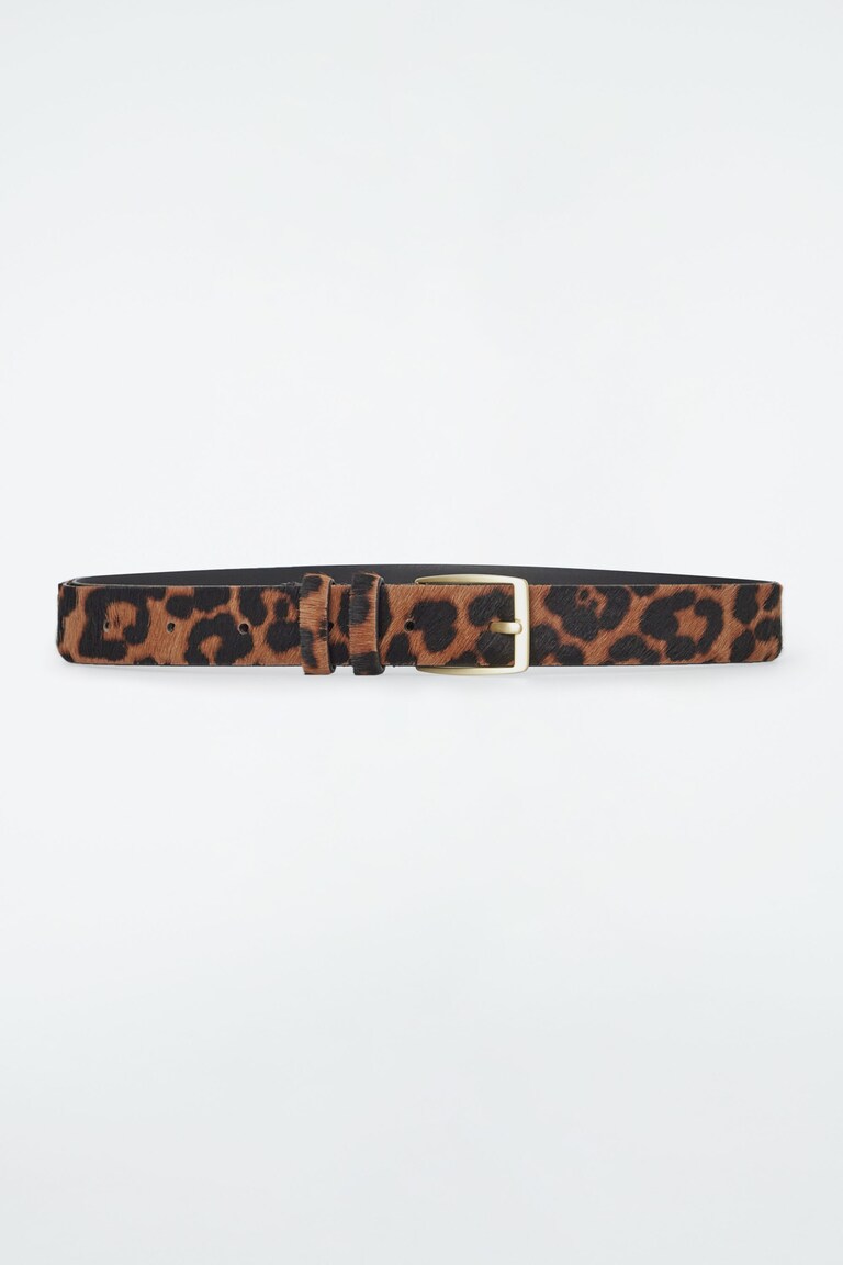 LEOPARD-PRINT PONY HAIR BELT - LEOPARD PRINT | COS