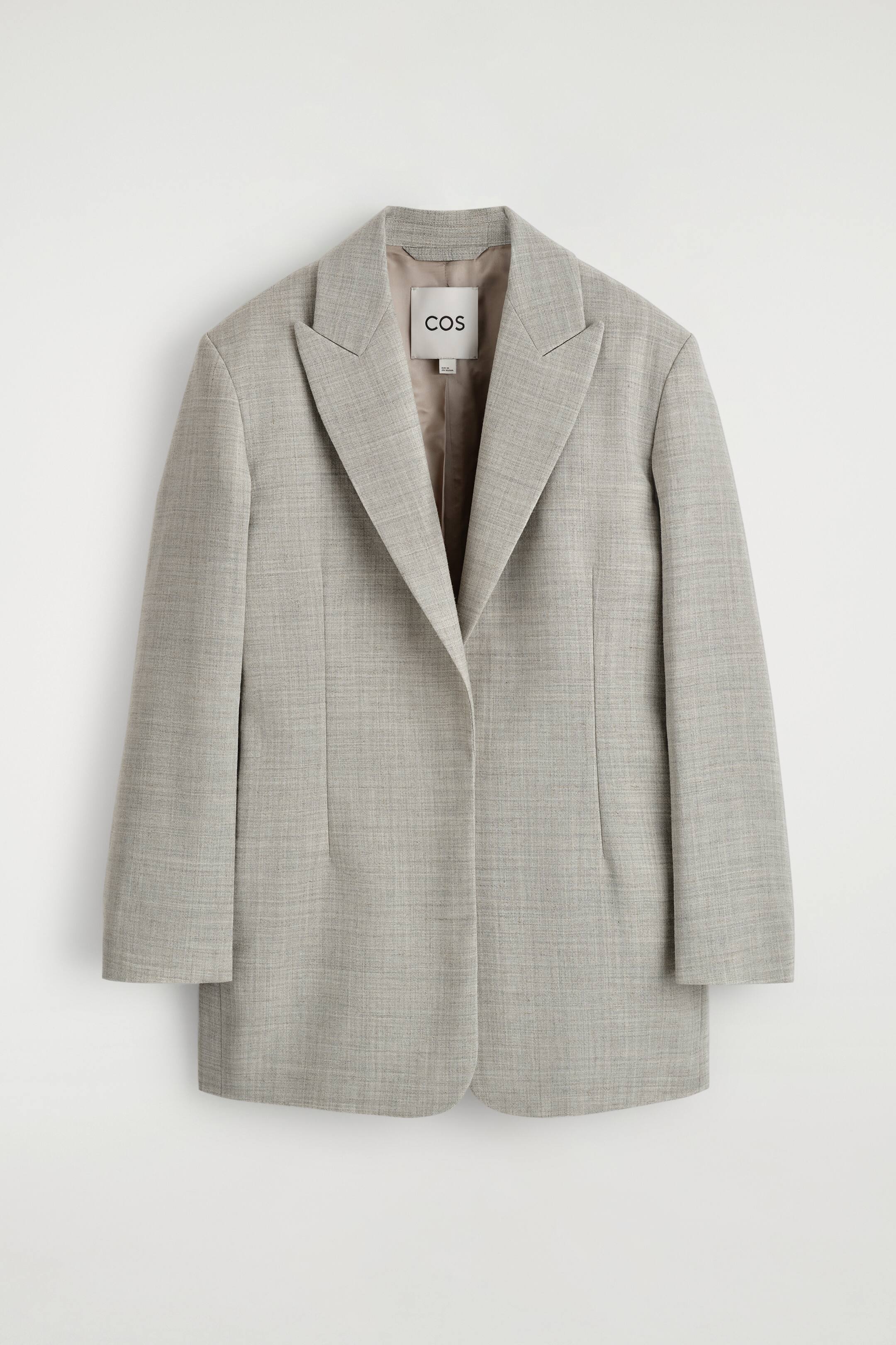 ŠTRUKTÚROVANÉ SAKO Z VLNENEJ ZMESI - TAUPE MELÍR - ŽENY | H&M SK