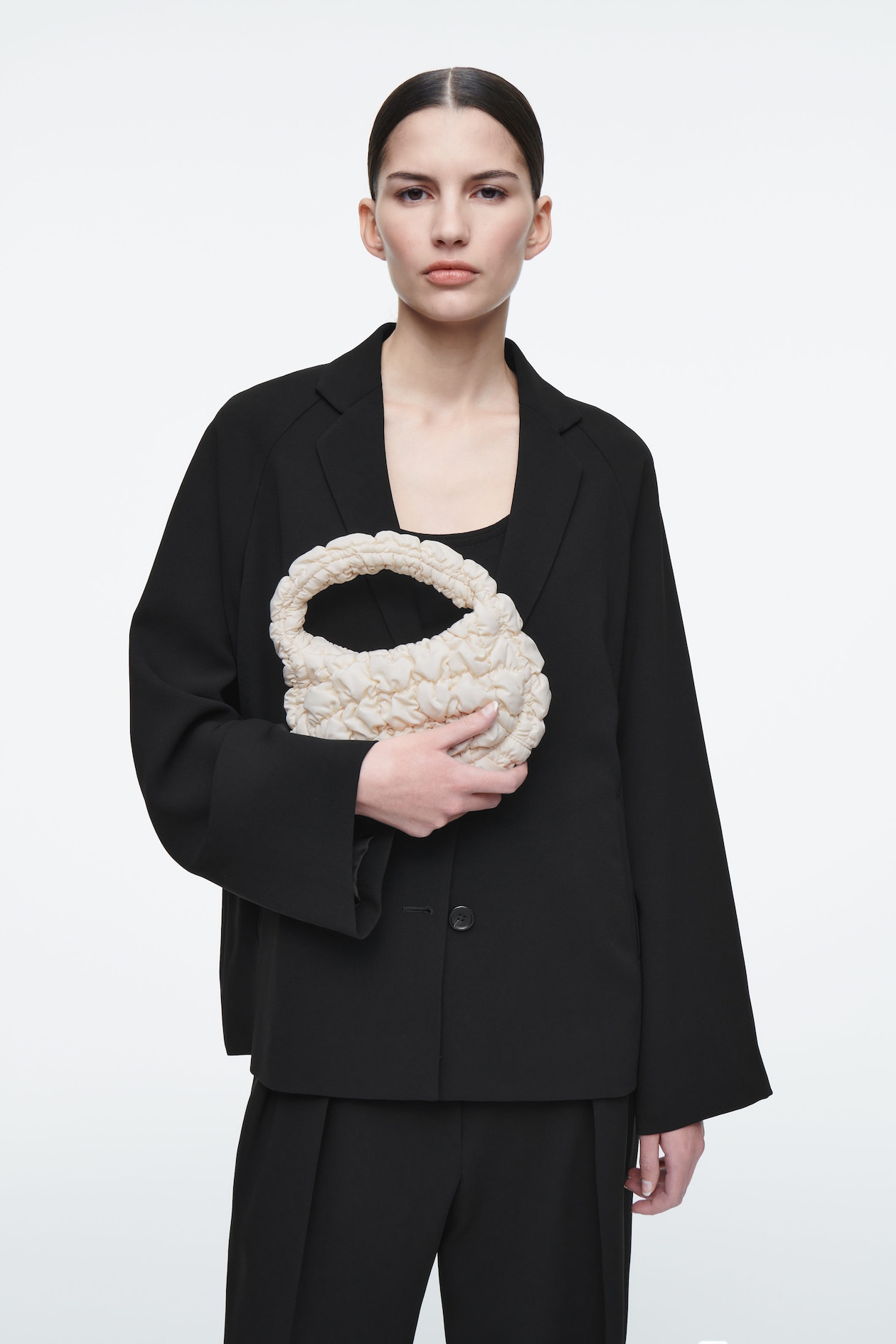 QUILTED MICRO BAG - ECRU | COS