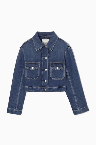CROPPED DENIM JACKET - BLUE | COS GB
