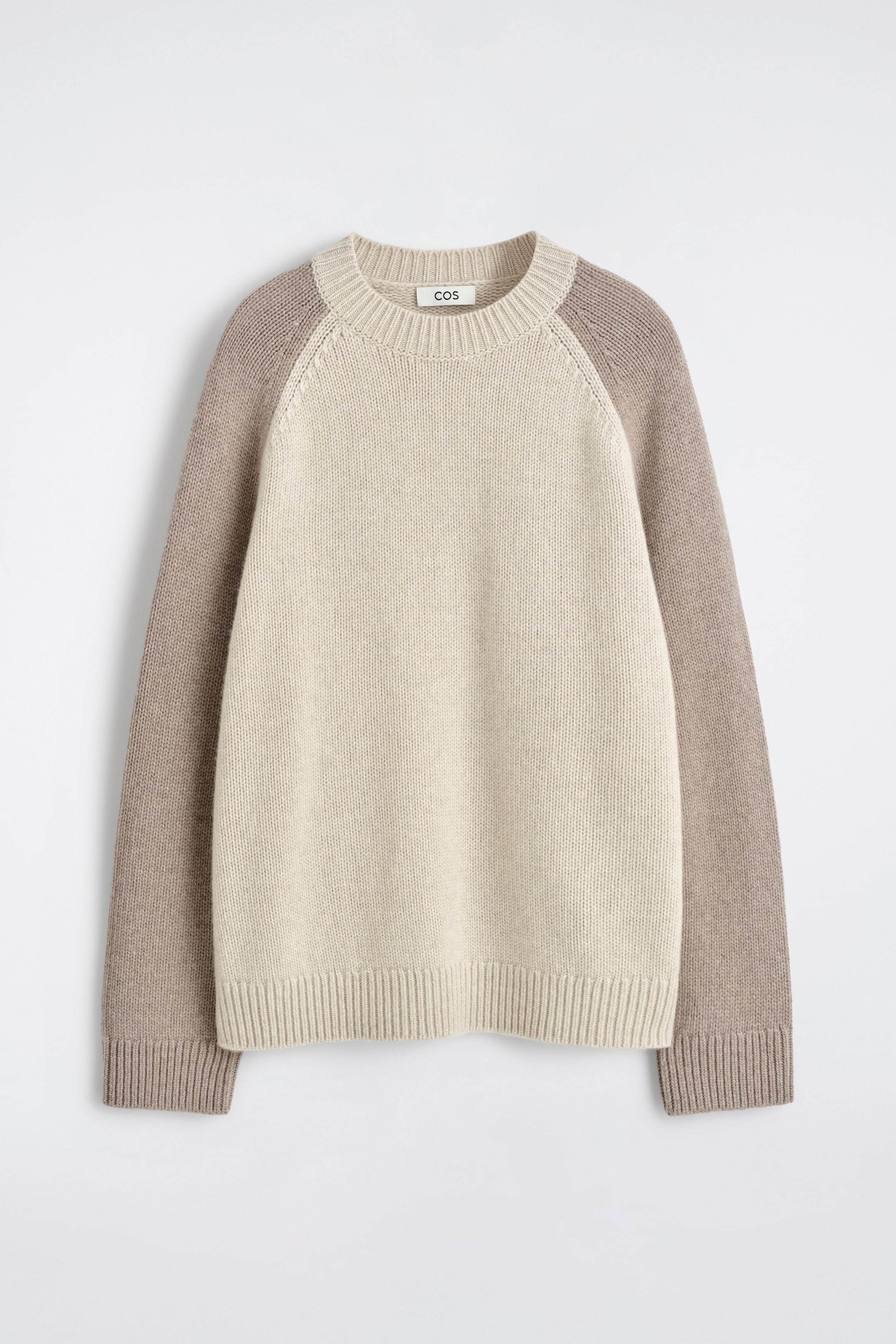 PULL COLOUR-BLOCK EN CACHEMIRE - BEIGE / TAUPE - HOMME | H&M FR