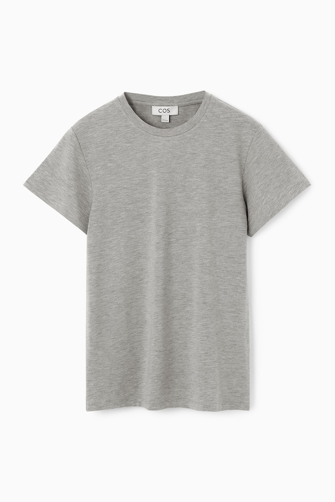 SHRUNKEN SLIM T-SHIRT - GREY MARL | COS GB