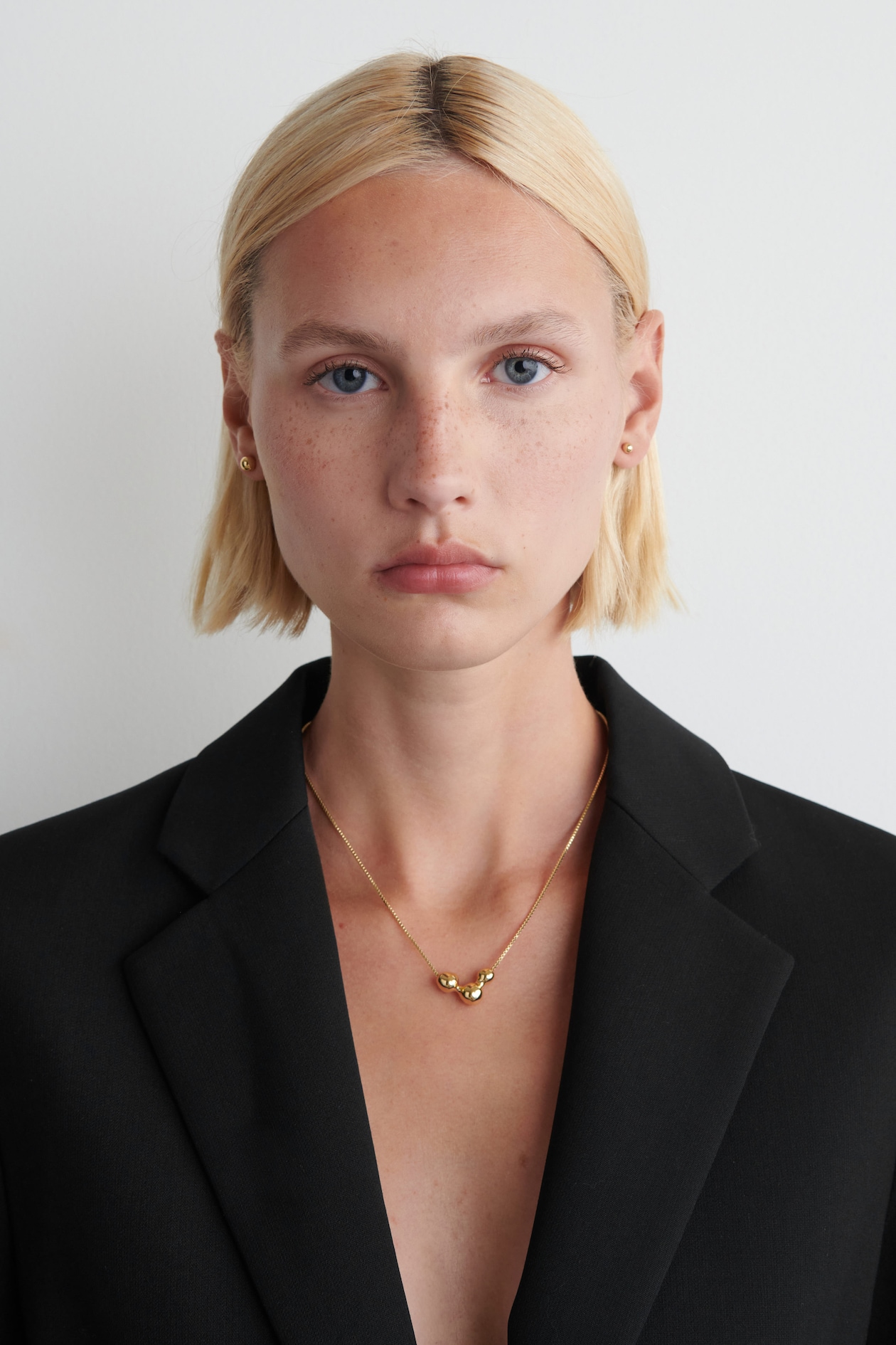 MISMATCHED BUBBLE STUD EARRING SET - GOLD | COS