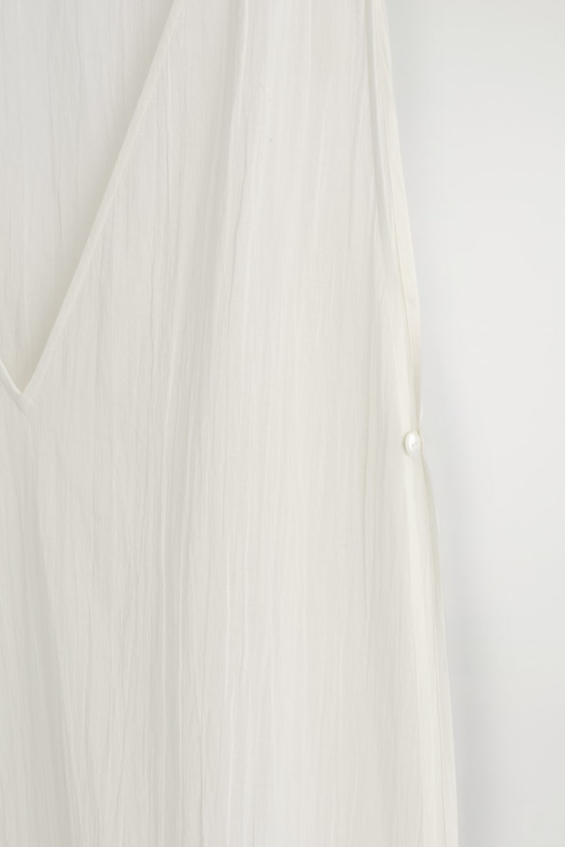 OPEN-SIDE SHEER TUNIC - WHITE | COS NO