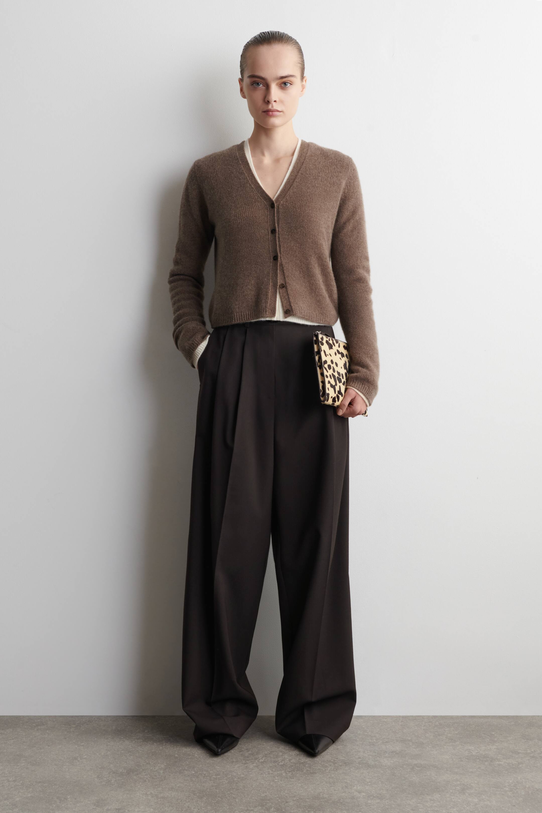 LEDERTASCHE MIT PONYHAAR-EFFEKT UND ANIMAL-PRINT - BEIGE/ANIMAL-PRINT ...