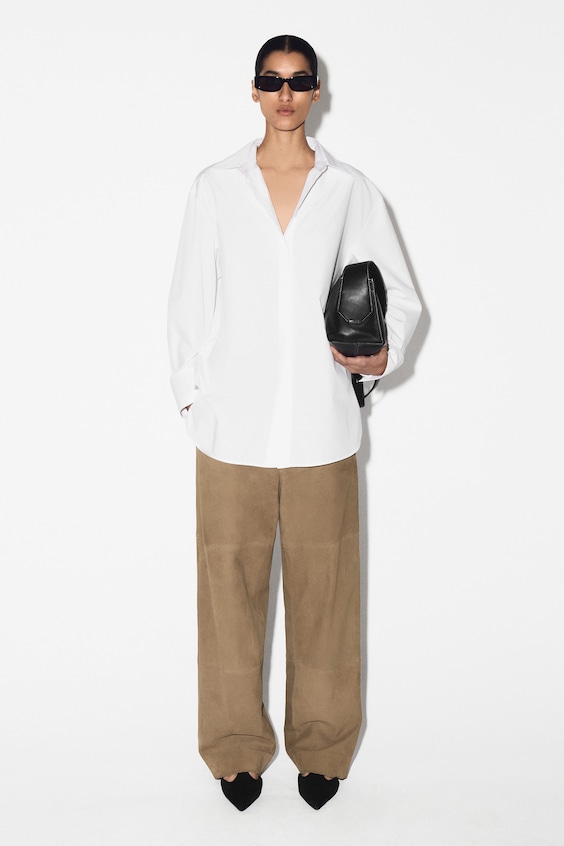 CHEMISE HABILLÉE EN COTON - BLANC | COS FR