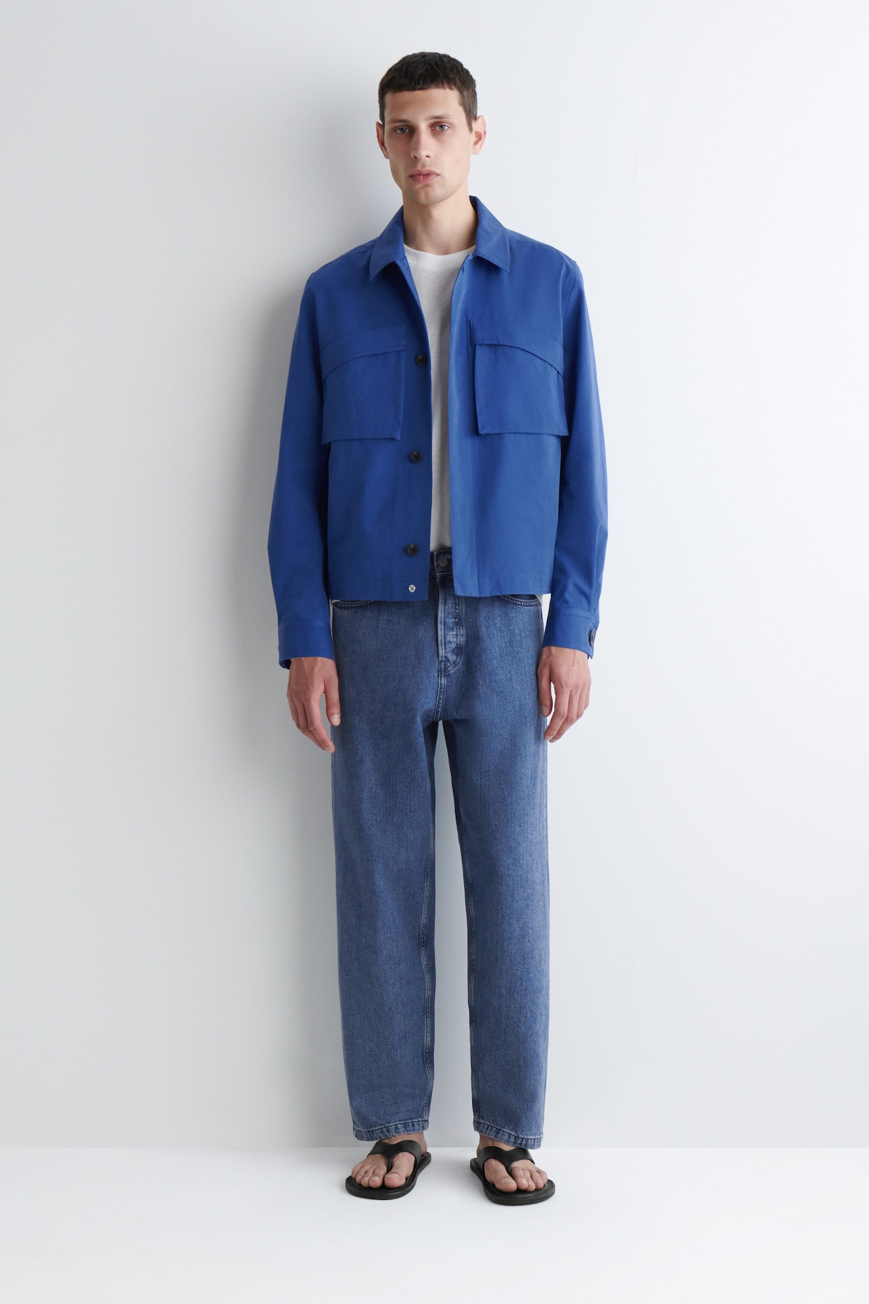 DOME STRAIGHT-LEG JEANS - BLUE | COS