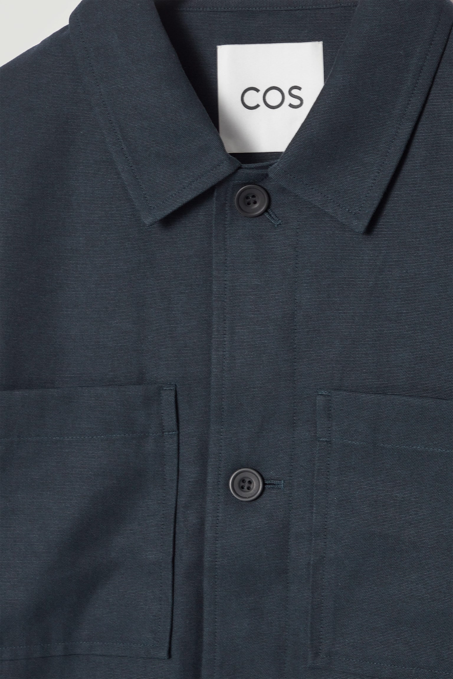 RELAXED UTILITY OVERSHIRT - NAVY | COS