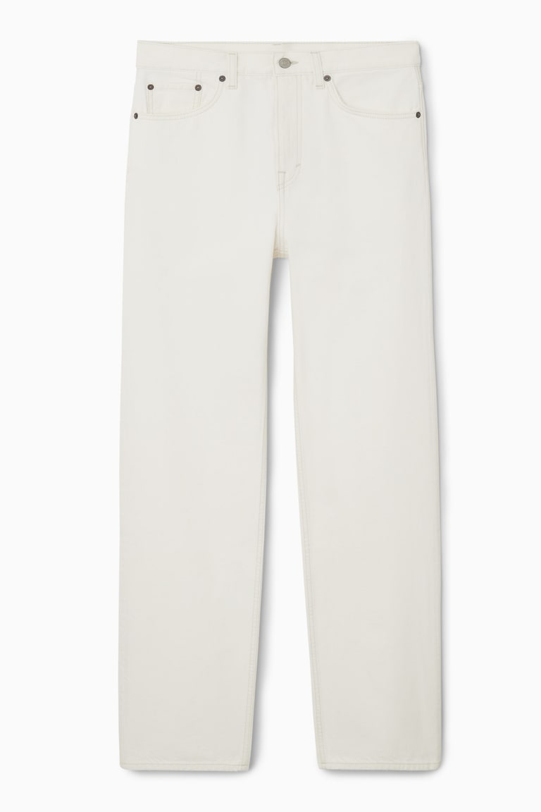 COLUMN STRAIGHT-LEG JEANS - CHALK | COS GB