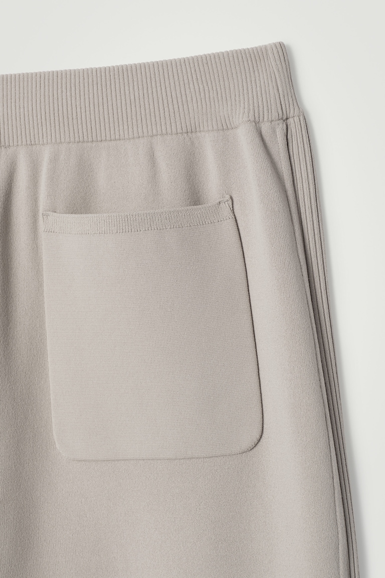 DOUBLE-FACED STRAIGHT-LEG TRACK PANTS - MOLE | COS