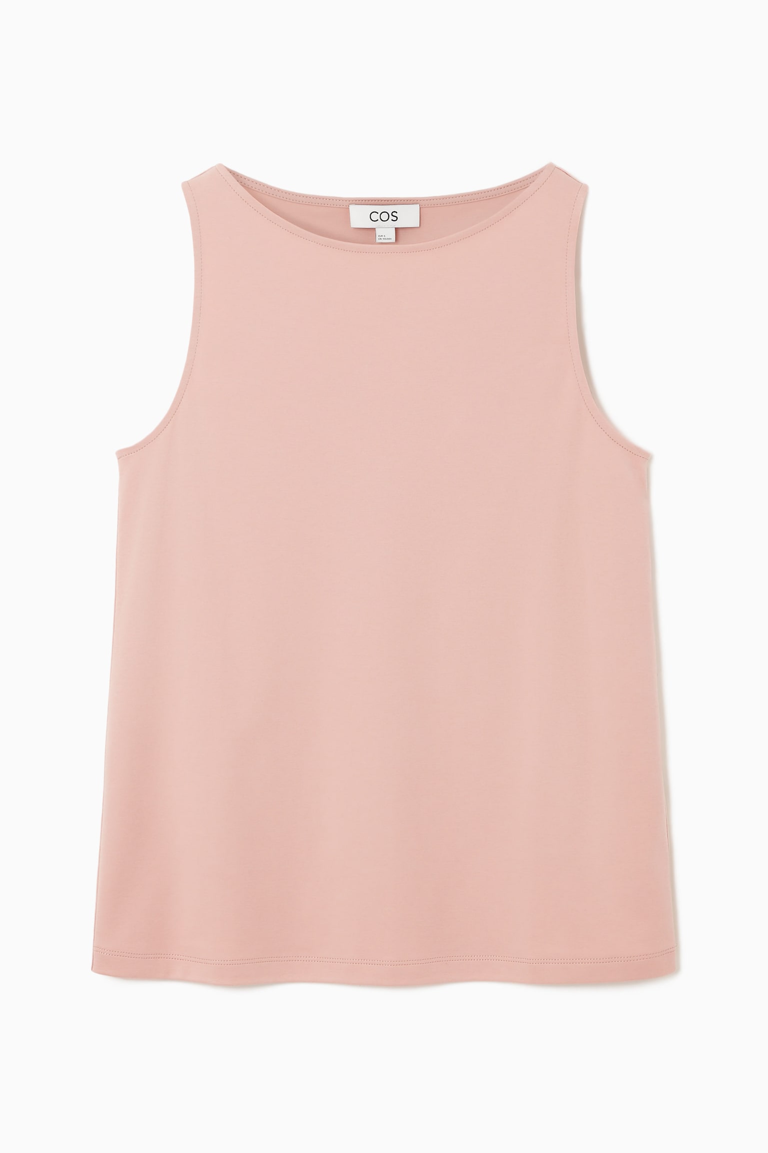 BOAT-NECK TANK TOP - PINK | COS