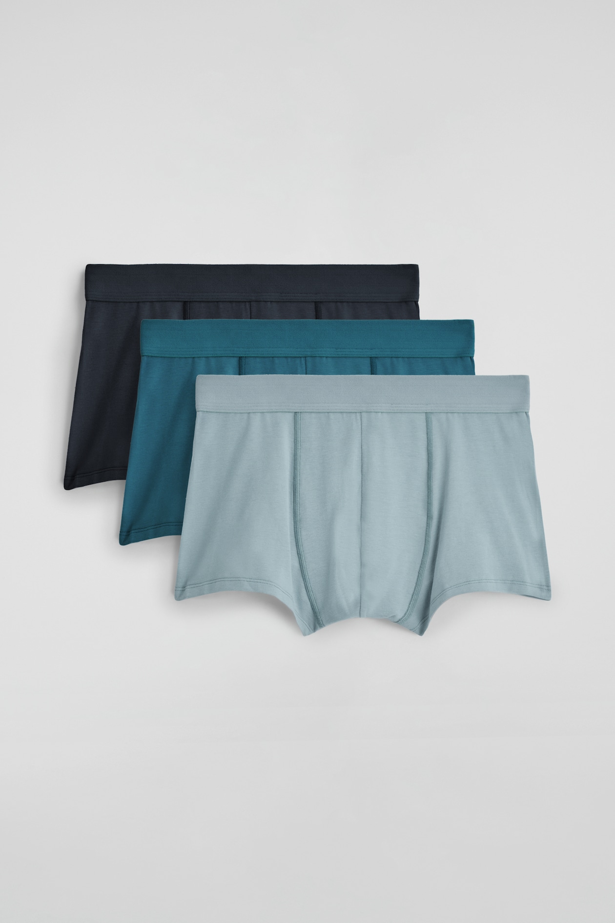 3-PACK JERSEY BOXER BRIEFS - NAVY / TEAL / TURQUOISE - Men | H&M GB
