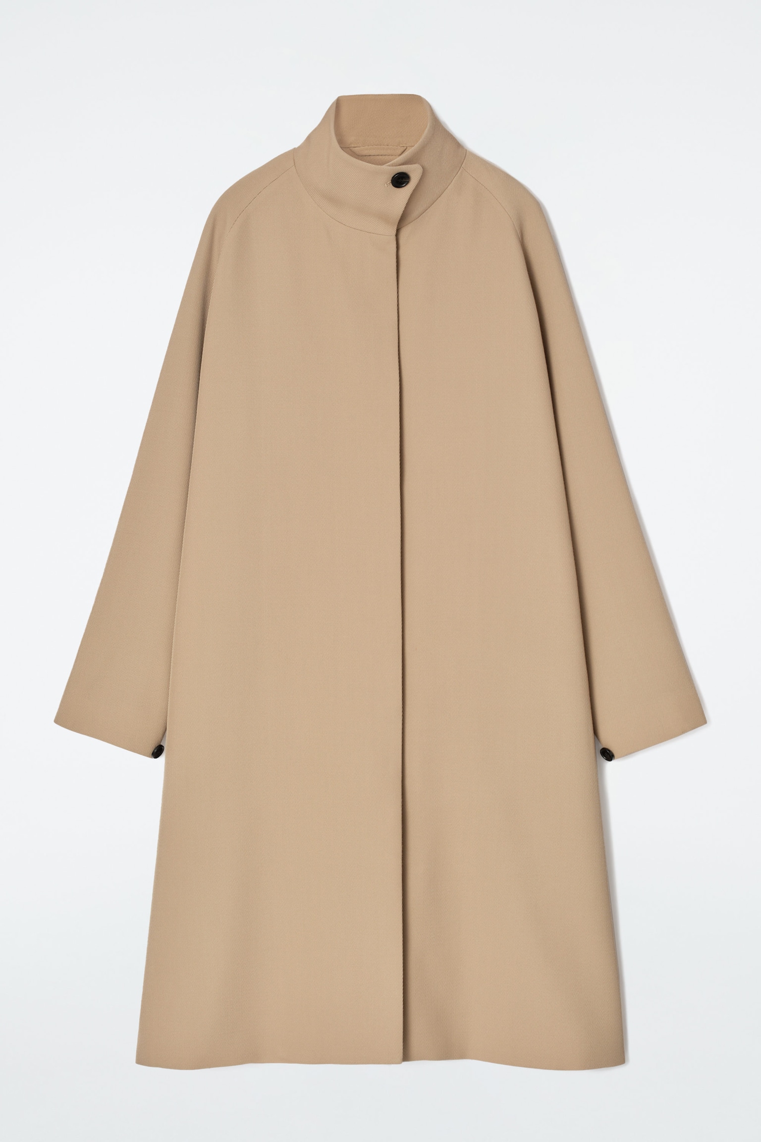 TRAPEZE WOOL-BLEND COAT - BEIGE | COS