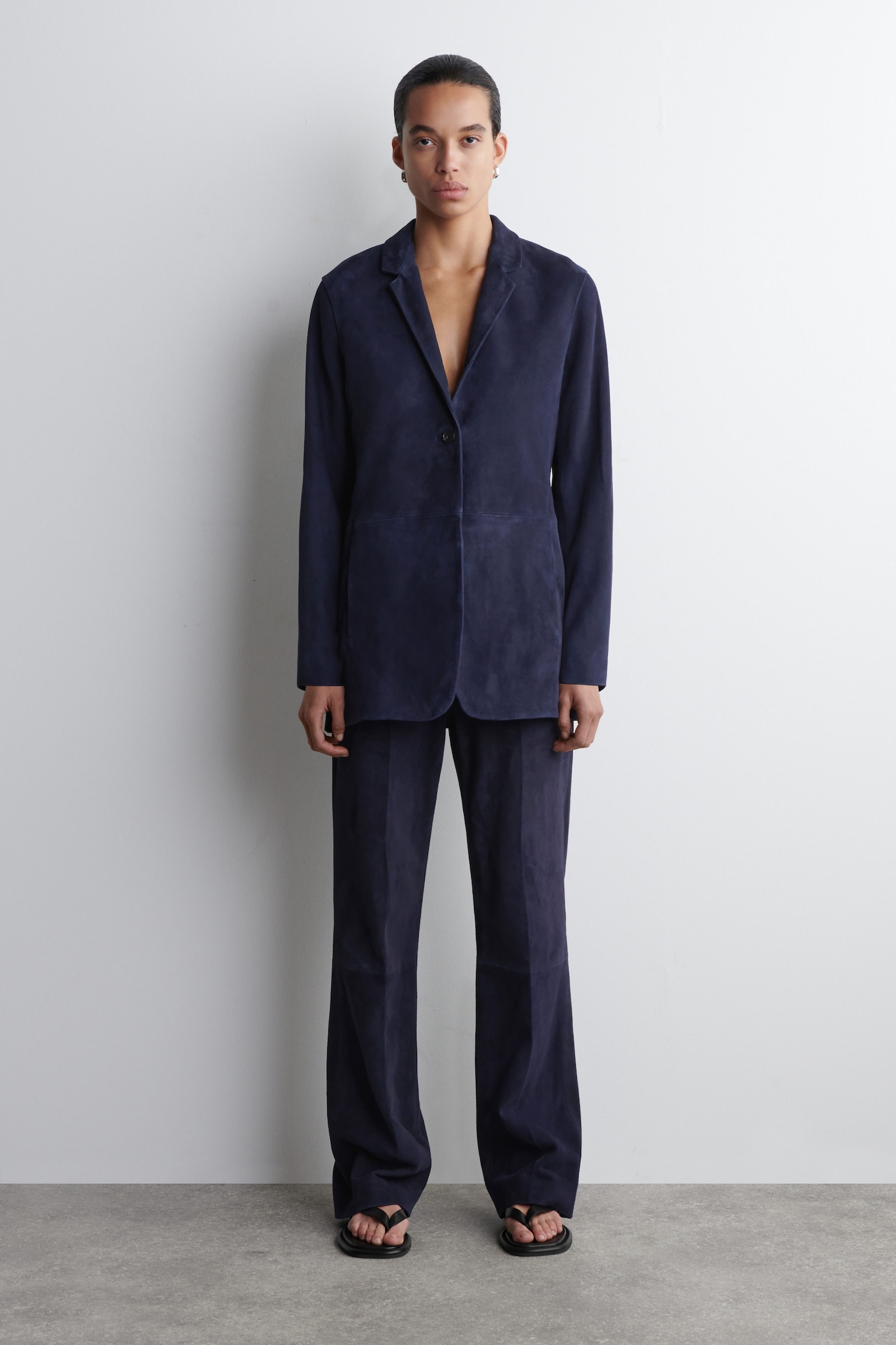 FLUID STRAIGHT-LEG PANTS - STEEL BLUE | COS