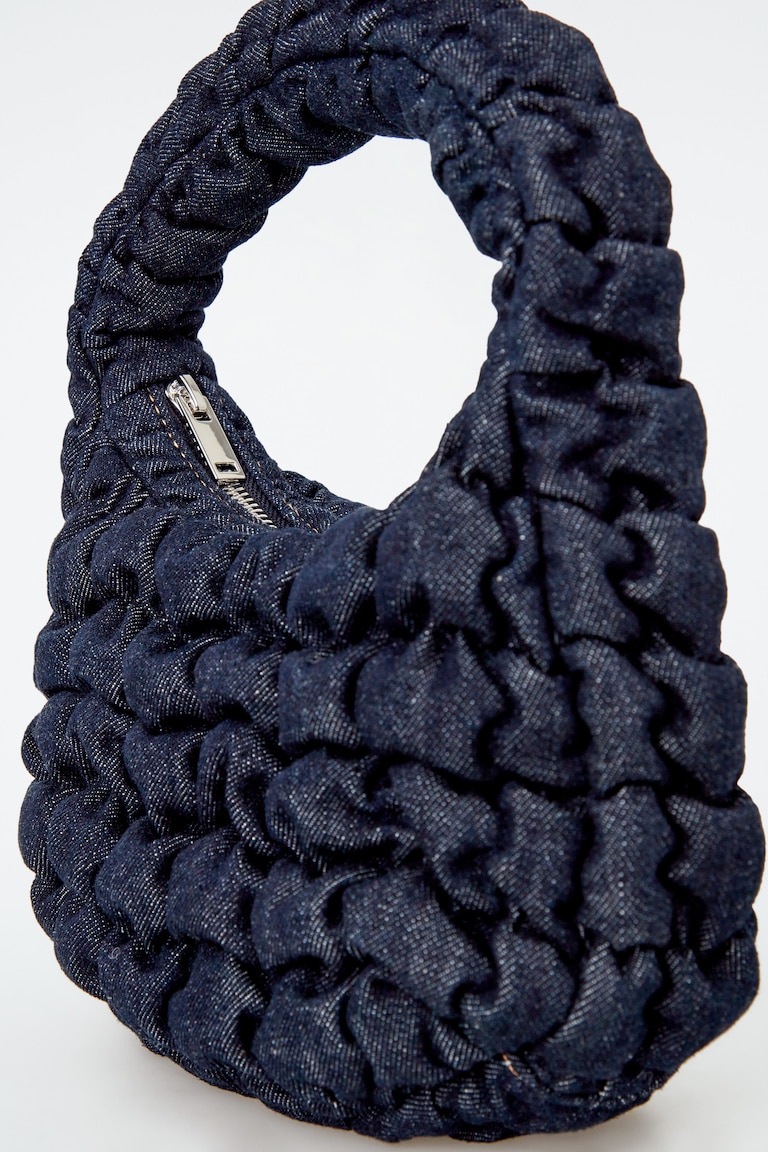 QUILTED MICRO BAG - DARK BLUE / DENIM | COS