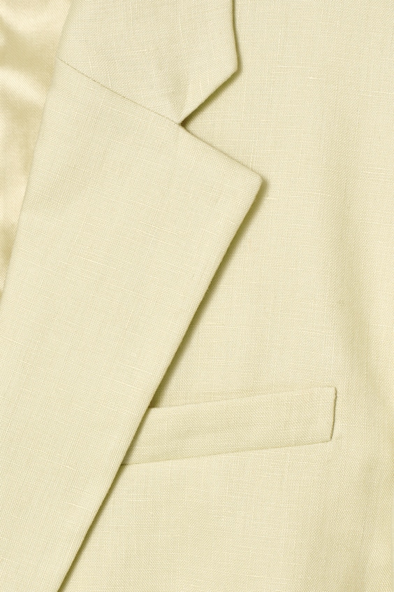 LONGLINE LINEN BLAZER - BUTTER YELLOW | COS