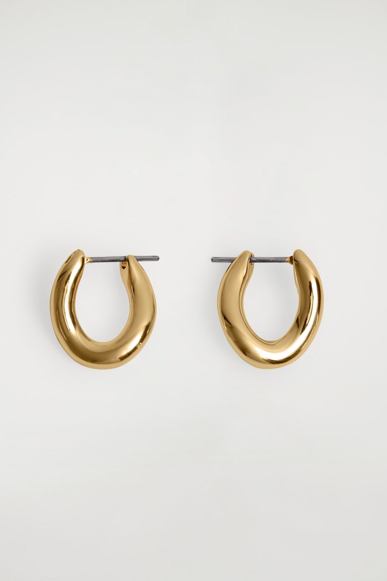 TWISTED HOOP EARRINGS - GOLD | COS